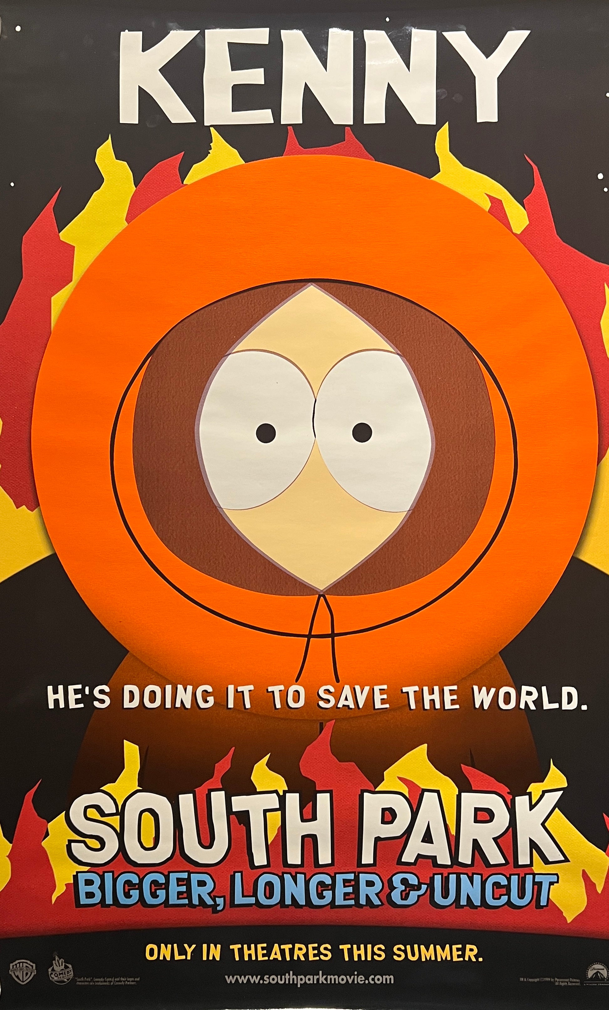 South Park Kenny 1999 Bigger Longer Uncut Original Bus Shelter Movie ...